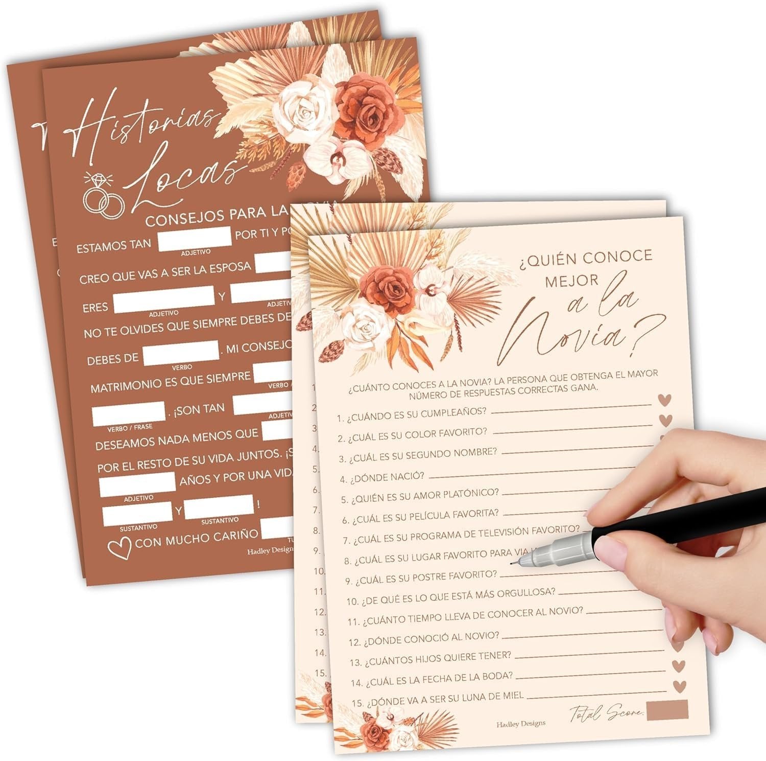 Mad Libs en español y Quién conoce mejor a la novia | Juego de 20 | Ju ...