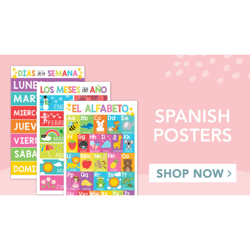 Set of 12 Spanish Learning Posters for Classroom & Language Lessons ...