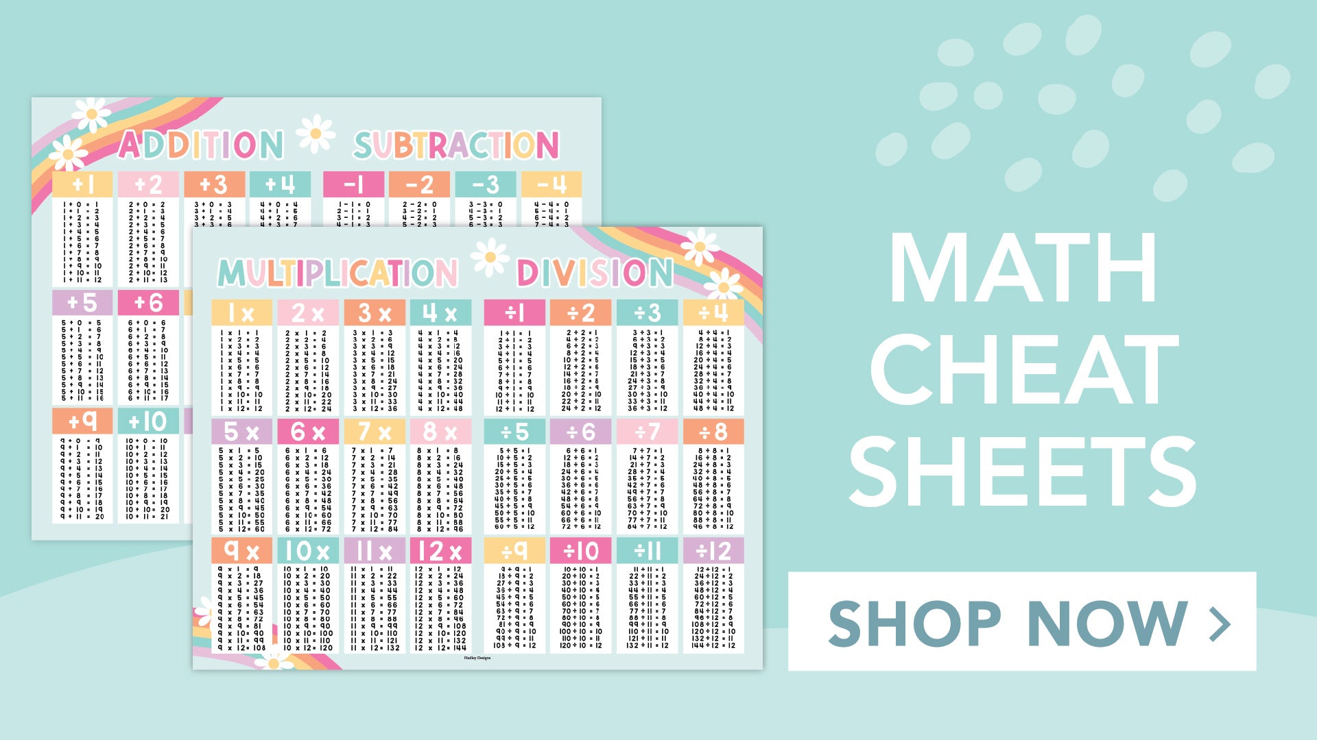Math Cheat Sheets – Hadley Designs