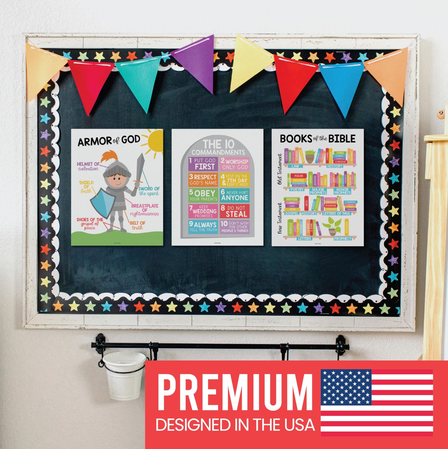 Bible Learning Kit, Colorful 9 Poster Pack – Hadley Designs