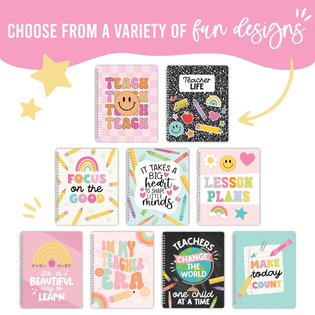 Undated Teacher Planner, Colorful Theme – Hadley Designs