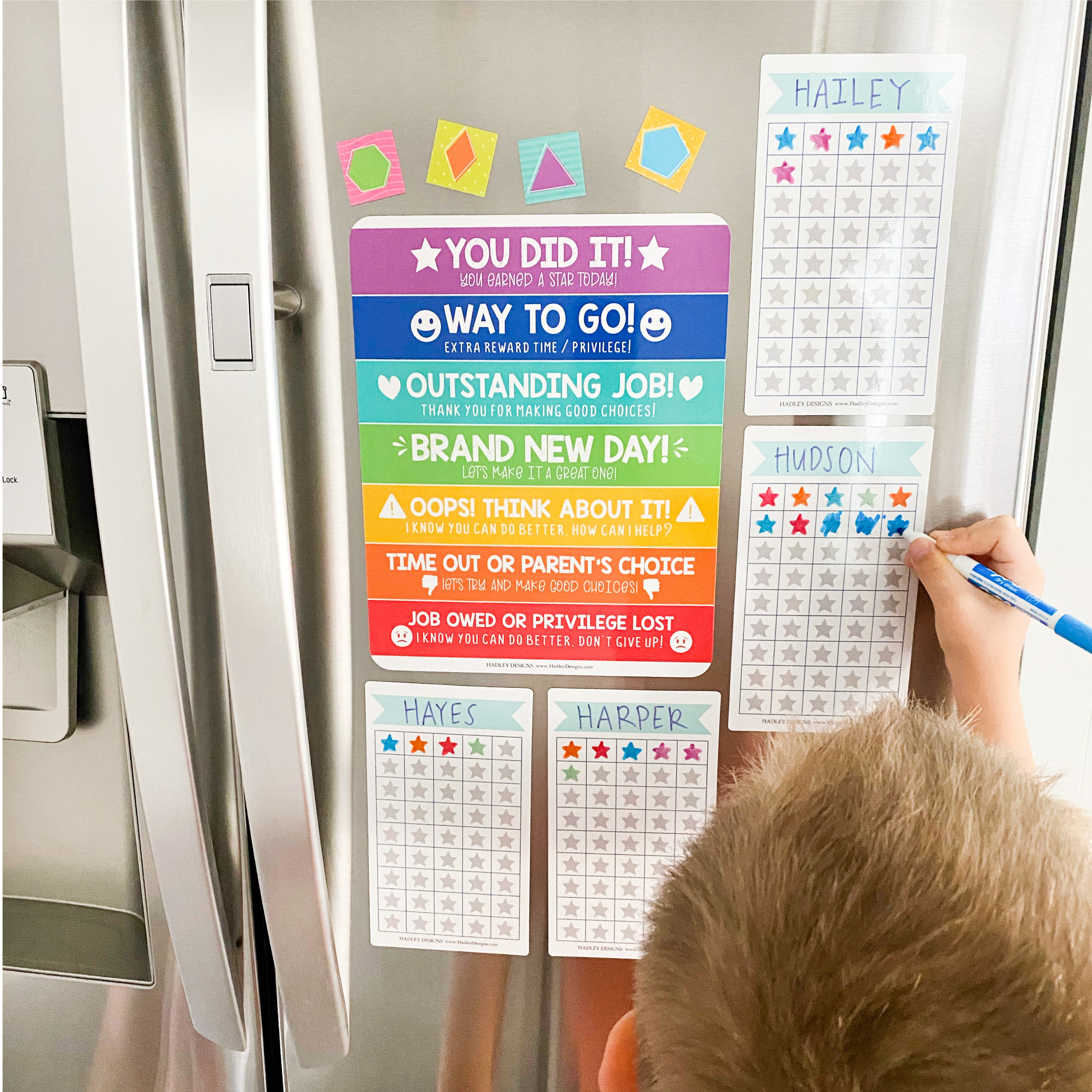 Behavior Charts for Kids – Reward Systems & Learning Tools – Hadley Designs