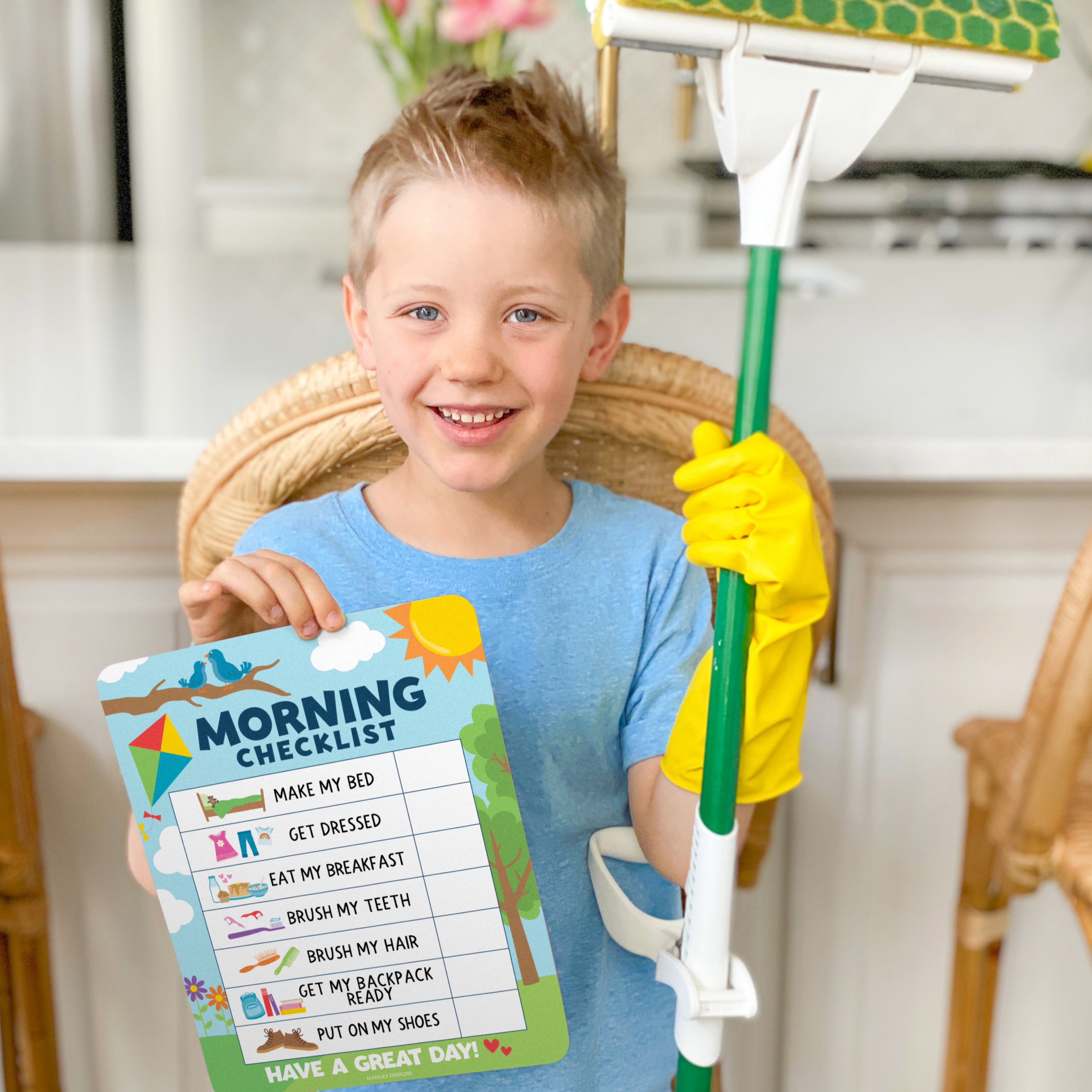 Day & Night Routine Charts for Kids – Daily Visual Schedules – Hadley ...