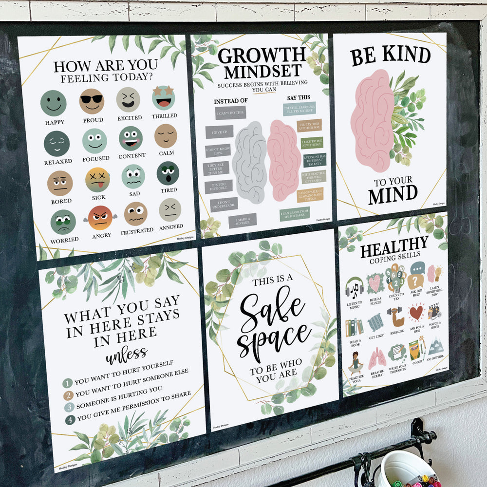 Set of 9 Mental Health Posters for Classrooms & Homeschooling – Hadley ...