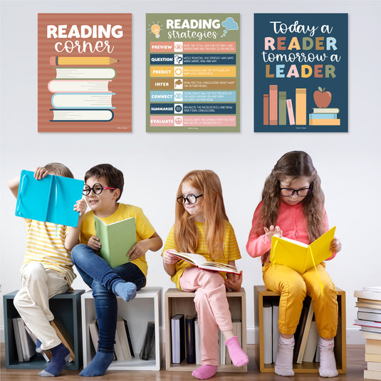 Set of 6 Reading Motivational Posters for Classrooms & Homeschoolers ...