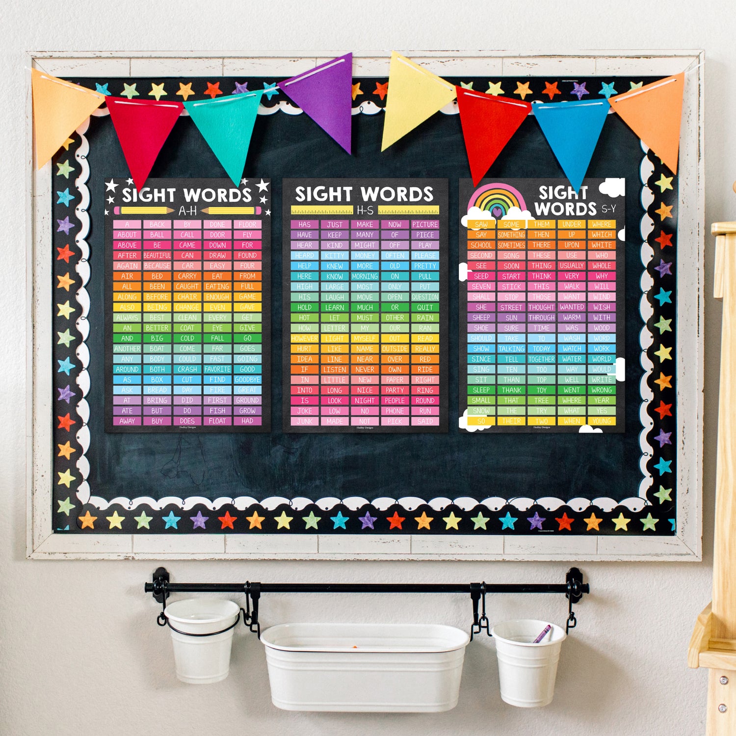 Sight Word Posters Set of 8 for Classrooms & Homeschooling – Hadley Designs