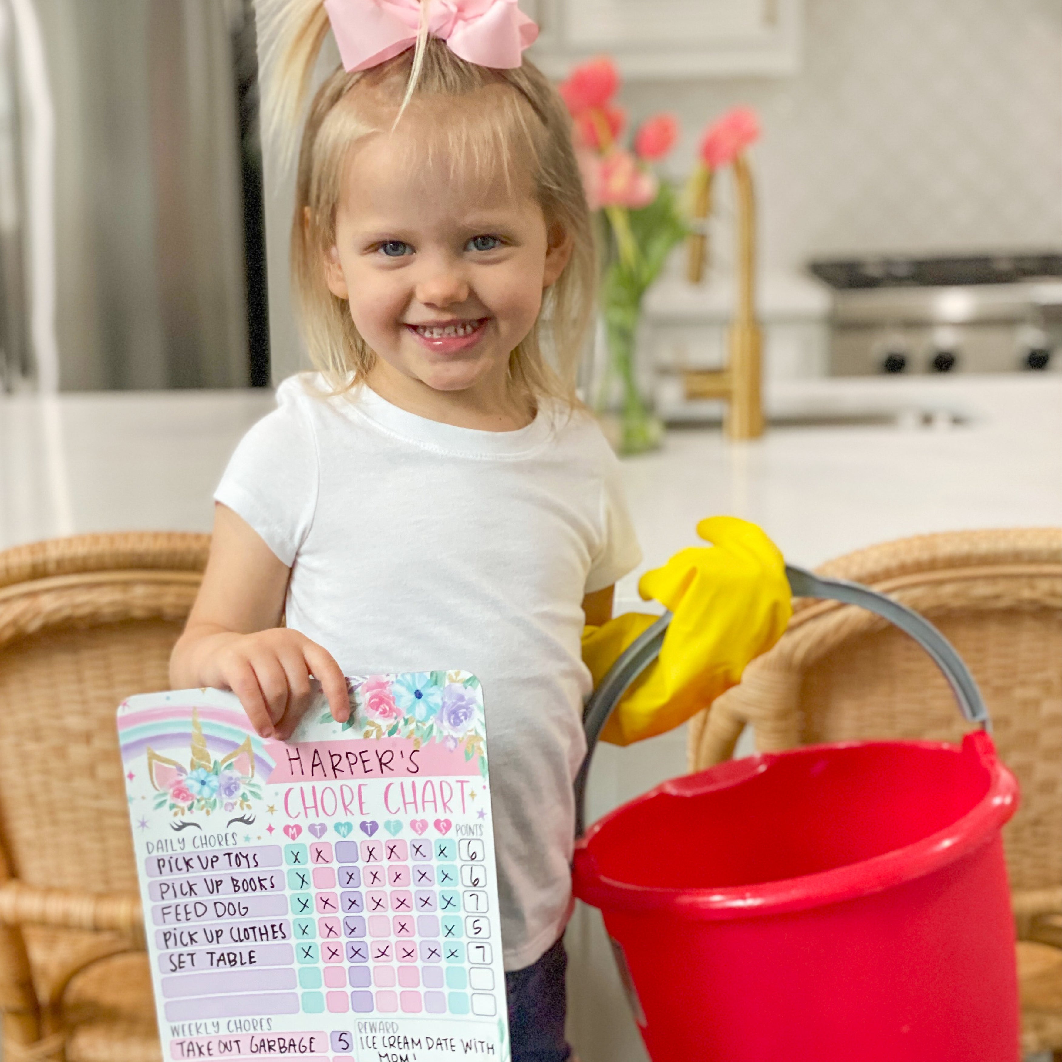 Magnetic Chore Chart for Kids - Fun & Easy Home Organization – Hadley ...
