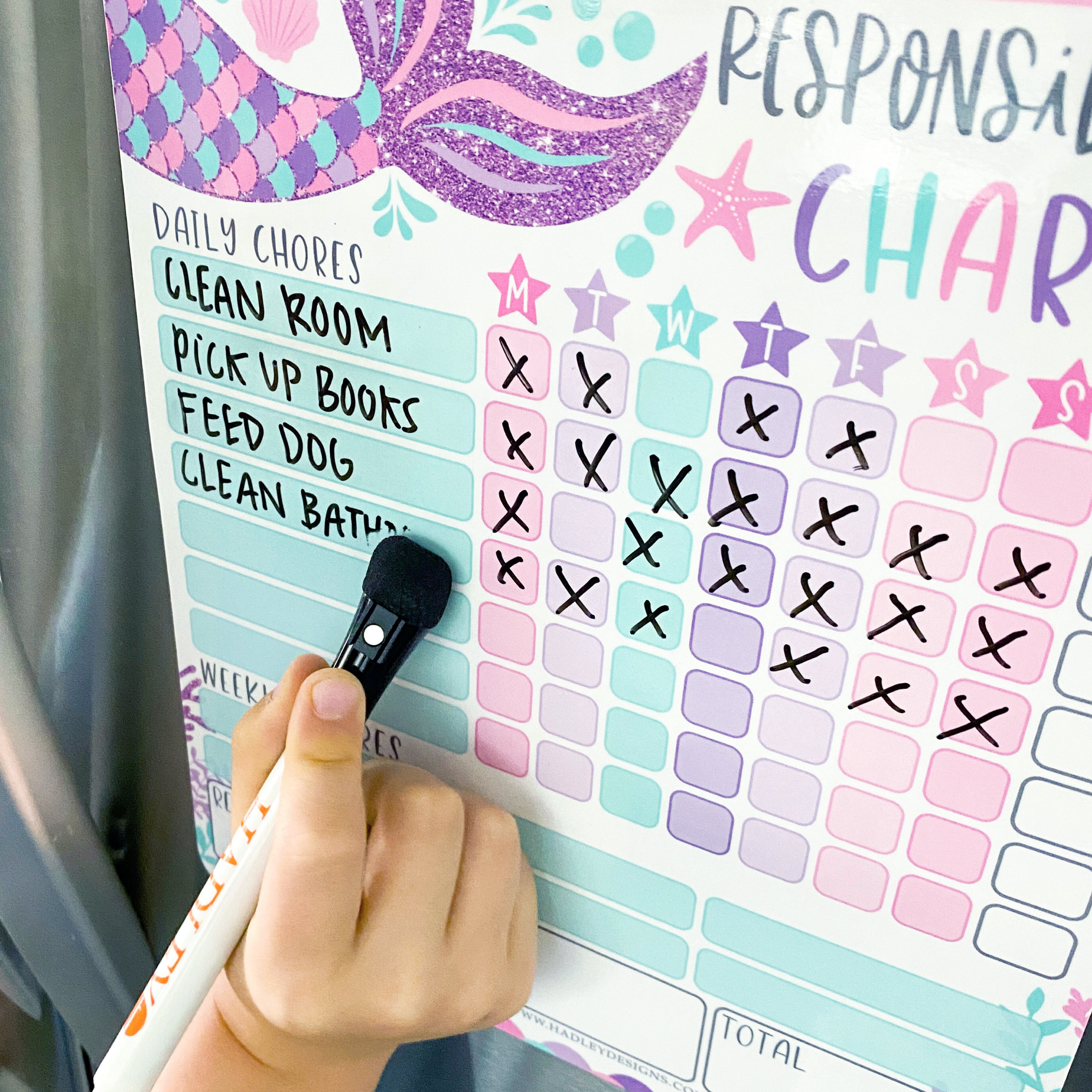 Magnetic Chore Chart for Kids - Fun & Easy Home Organization – Hadley Designs