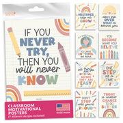 Classroom Motivational Posters | Set of 9 | Educational Supplies ...