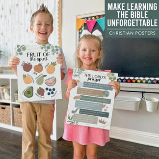 Bible Posters | Set of 9 | Sunday School Posters – Hadley Designs