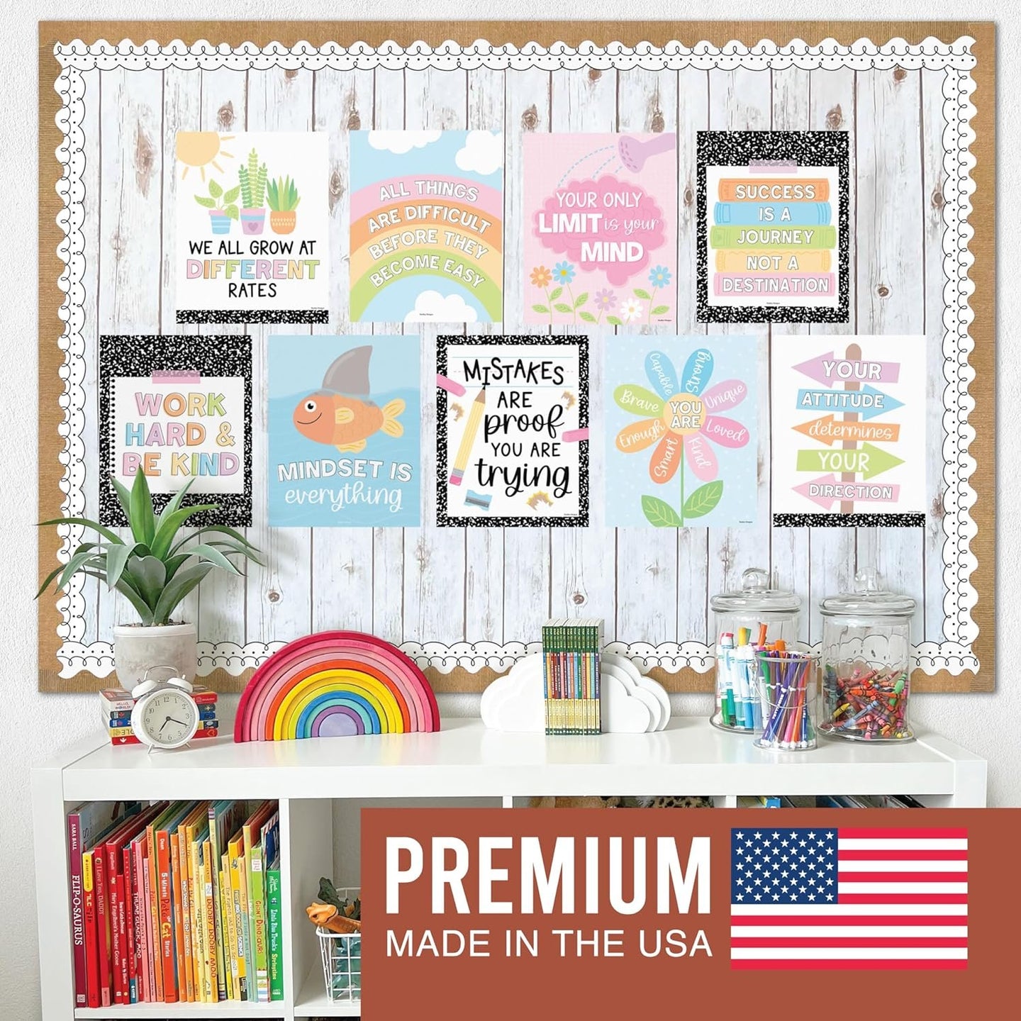 Growth Mindset Kit, Colorful 9 Poster Pack – Hadley Designs
