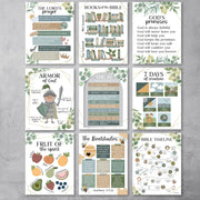 Bible Posters | Set of 9 | Sunday School Posters – Hadley Designs