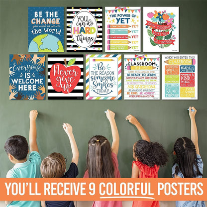 Classroom Motivational Posters | Set of 9 | Educational Supplies ...